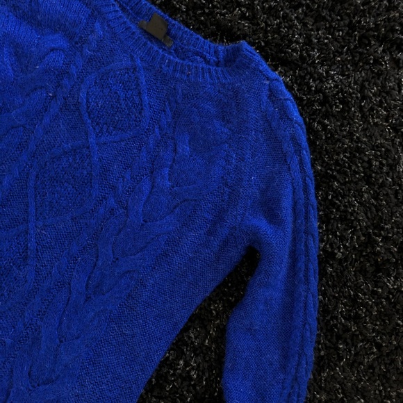 H&M | Sweaters | Royal Blue Knit Sweater | Poshmark